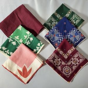 Accessories | Vintage Antique Handkerchiefs Art Deco Color Retro | Poshmark